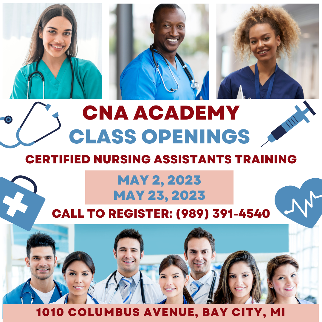 Upcoming Classes – Become a Certified Nurse Assistant